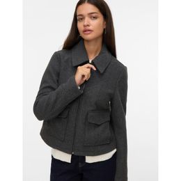V&eacute;ro Moda Vero Moda Damen Kurzjacke &raquo;VMSAFIR SHORT JACKET GA NOOS&laquo; grau S
