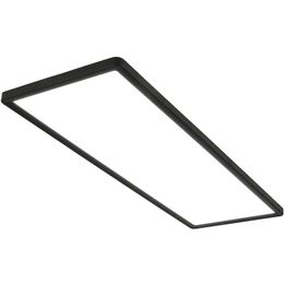 Briloner Leuchten LED Panel &raquo;Slim&laquo; LED-Modul Neutralwei&szlig; Deckenlampe, ultraflach, Backlighteffekt, Wohnzimmer, Schlafzimmer schwarz