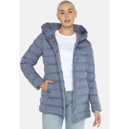 Fuchs & Schmitt Fuchs Schmitt Damen Steppjacke mit Kapuze mit Leistentaschen blau 36