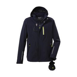 Killtec Herren Outdoorjacke &raquo;KOS 149 MN JCKT&laquo; Wasserdichte, atmungsaktive Jacke mit Taschen u Haken f&uuml;r Hundezubeh&ouml;r blau XXL