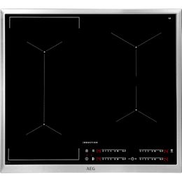 AEG Induktions-Kochfeld &raquo;IKE64441XB&laquo; mit Hob&sup2;Hood - Funktion grau Induktions-Kochfeld