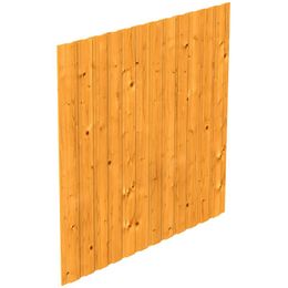 Skan Holz Carport-Seitenwand aus Deckelschalung 20x120mm braun Holzwerkstoff