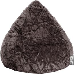 MAGMA Sitzsack &raquo;BeanBag FLUFFY L&laquo; 1 Stk. tlg. grau Bezug: 100% Polyester