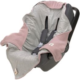 L&auml;ssig L&Auml;SSIG Einschlagdecke &raquo;Einschlagdecke f&uuml;r Babyschale, dusty pink&laquo; GOTS made with organic materials, zertifiziert durch BCS 27262 pink Einschlagdecke