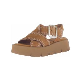 Gabor Damen Plateausandaletten &raquo; Sandalen Leder&laquo; braun 38,5