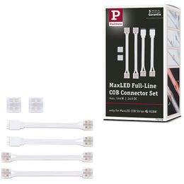 Paulmann Kabelverbinder-Sortiment &raquo;MaxLED Connector Set Full-Line COB Wei&szlig;, Transparent&laquo; Set, 6 Stk. tlg. wei&szlig; Kunststoff