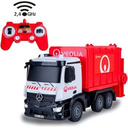 Jamara RC-LKW &raquo;M&uuml;llwagen Mercedes-Benz Antos 2,4GHz&laquo; LED-Licht vorne; Ma&szlig;stab 1:26 RC-LKW