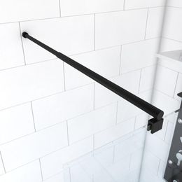 MARWELL Duschwand-Stabilisationsstange &raquo;Parma&laquo; verstellbar 70 bis 100 cm, f&uuml;r Glasst&auml;rken von 6-8 mm schwarz Aluminium