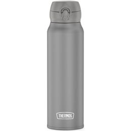 Thermos Isolierflasche &raquo;Ultralight Bottle&laquo; doppelwandiger Edelstahl grau Edelstahl, Polypropylen (PP), Silikon