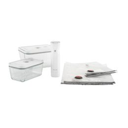 Zwilling Vakuumbeh&auml;lter &raquo;Fresh & Save&laquo; Set, Vakuumpumpe inkl. 2 Vakuumboxen & 4 Vakuumbeutel, 7 Stk. tlg. Vakuum Starter-Set, Glas/Kunststoff, 