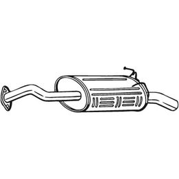 BOSAL Endschalld&auml;mpfer 163063 f&uuml;r HONDA