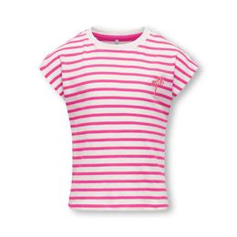 Kids Only M&auml;dchen KIDS Only Rundhalsshirt &raquo;KOGTRINE BATSLEEVE STRUCTURE TOP JRS&laquo; rosa 122/128