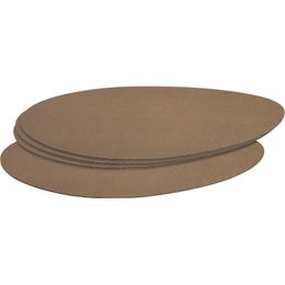 Leonardo Platzset &raquo;GOCCE, oval, 34 x 48 cm, 4er-Set&laquo; beidseitig verwendbar, mit unterschiedlichen Farben auf jeder Seite braun Obermaterial: 100% 
