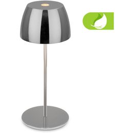 Briloner Leuchten LED Au&szlig;en-Tischleuchte &raquo;Serina Mini&laquo; LED-Modul Extra-Warmwei&szlig; Akku Tischlampe, kabellos, IP44, Wohnzimmer, Schlafzimmer, Outdoor schwarz