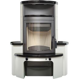 Hark Kaminofen &raquo;&raquo;Avenso GT ECOplus 8 kW&laquo;&laquo; Cr.Wei&szlig;/M.Schwarz, mit EcoPlus Filter schwarz Geeignete Brennstoffe: Holz, Braunkohlebriketts und Steinkohle