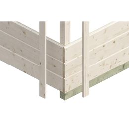 Skan Holz Gartenhaus &raquo;Utrecht&laquo; beige Holzwerkstoff
