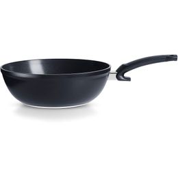 Fissler Wok &raquo;Ceratal Orbit Black&laquo; Aluminium 1 Stk. tlg. ges&uuml;nderes Kochen mit Antihaft-Effekt, hergestellt ohne PFAS/PTFE schwarz