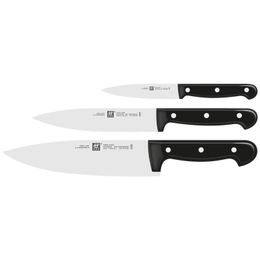 Zwilling Messer-Set &raquo;TWIN Chef 2&laquo; Sonderschmelze, Ergonomisch, Robust, Langlebig schwarz Stahl
