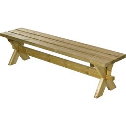 Plus Sitzbank &raquo;Nostalgi Plankenbank&laquo; 1 Stk. tlg. 177x38x44 cm beige Holz