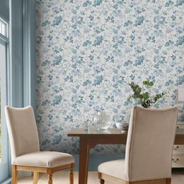 Laura Ashley Vliestapete &raquo;YEWLAND&laquo; floral glatt Design Tapeten Vlies