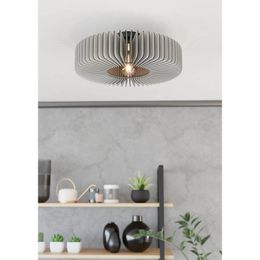 Eglo Deckenleuchte &raquo;PALOMBAIA&laquo; E27 1 Stk. Deckenlampe, Wohnzimmerlampe aus Holz, E27 Fassung, &Oslash; 50 cm schwarz