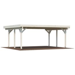 Palmako Doppelcarport &raquo;Karl&laquo; Massivholz natur beige