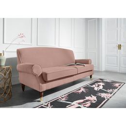 Home Affaire 3-Sitzer &raquo;Rennes&laquo; in Samtoptik oder Baumwoll-Mix rosa Samtoptik ( 100% Polyester);Baumwollmix (50% Baumwolle, 50% Polyester)
