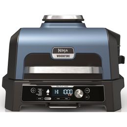 Ninja Tischgrill &raquo;Woodfire Pro Connect XL OG901EU&laquo; 1700 W Elektrischer Outdoor Grill & Smoker blau