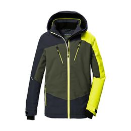 Killtec Jungen Skijacke &raquo;KSW 389 BYS SKI JCKT&laquo; Wasser- und winddichte Funktionsjacke, atmungsaktiv, viele Taschen gr&uuml;n 152