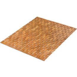 Kleine Wolke Badematte &raquo;Palito&laquo; H&ouml;he 5 mm rutschhemmend beschichtet Holzmatte, 100% Bambus, 50x70 cm beige Bambus, Holz
