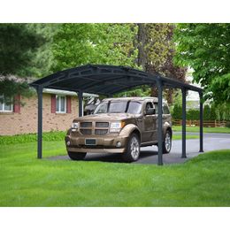 Einzelcarport &raquo;Arcadia&laquo; Aluminium 325 cm Anthrazit wartungsfrei grau