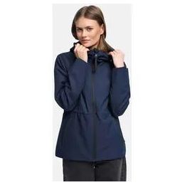 Outdoorjacke Marikoo "Katzilein", Damen, Gr. M, navy, Obermaterial: 100% Polyester; Futter: 100% Polyester; Wattierung: 100% Polyester; &Auml;rmelfutter: 100% Polyester, Jacken Outdoorjacke, Leichte &Uuml;bergangsjacke mit Kapuze und Kordelzug