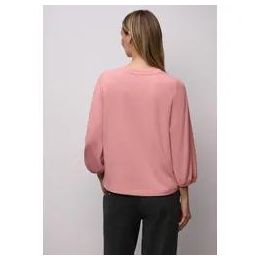 3/4-Arm-Shirt Street One, Damen, Gr. 38, powder pink, Stoff, 63% Polyester, 34% Viskose, 3% Elasthan, unifarben, normal normal, Rundhals, elastischer Bund, Shirts 3/4-Arm-Shirt, aus softem Materialmix