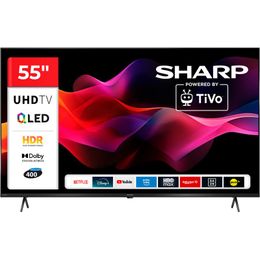 Sharp QLED-Fernseher &raquo;4T-C55HMx&laquo; 139 cm/55 &prime;&prime; Smart-TV Dolby Atmos : komplettes 360&deg;-Klangerlebnis