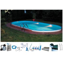 my POOL BWT Ovalpool &raquo;PREMIUM mit blauer Innenfolie&laquo; H&ouml;he 120 cm, in verschiedenen Gr&ouml;&szlig;en wei&szlig;