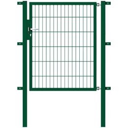 Alberts Zauneinzelt&uuml;r &raquo;Flexo&laquo; 100 cm Breite, in versch. H&ouml;hen gr&uuml;n Stahl