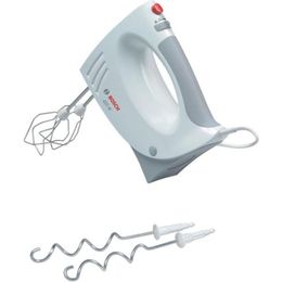 Bosch Handmixer &raquo;CleverMixx MFQ3530, Edelst. R&uuml;hrbesen/Knethaken, 5 Stufen, wei&szlig;&laquo; 450 W Turbotaste, Soft-Touch Griff, Auswurftaste, Made in Europe 