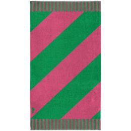 Seahorse Strandtuch &raquo;Colorblock Stripe&laquo; 100x180, f&uuml;r Strand und Pool, Trendy summer design pink gewebte Ware, Baumwolle