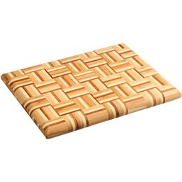 Kesper Schneidebrett &raquo;Blockoptik, jedes Brett ein Unikat&laquo; perfekt f&uuml;r den t&auml;glichen Einsatz in jeder K&uuml;che Bambus