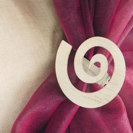 GOOD LIFE Dekoklammer f&uuml;r Raffhalter &raquo;Helix&laquo; f&uuml;r Stoffe und Vorh&auml;nge wei&szlig; Metall