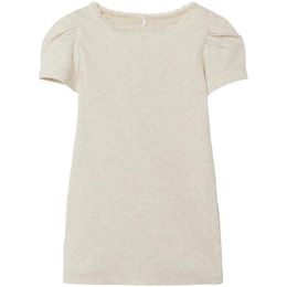 name it M&auml;dchen &raquo;NMFKAB TOP NOOS&laquo; Baumwollmischung, Spitze, Puff&auml;rmel beige 104