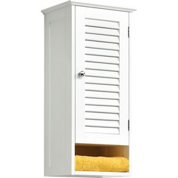 H&auml;ngeschrank &raquo;Quickset 928 Wand-Badschrank, 1 T&uuml;r, 1 Einlegeboden, 1 Nische&laquo; Badezimmer-H&auml;ngeschrank, 32 cm breit, Wei&szlig;, Landhaus-Stil wei&szlig; 
