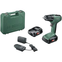Bosch Home and Garden Akku-Bohrschrauber &raquo;UniversalDrill 18&laquo; Set, inkl. 2 Akkus und Koffer gr&uuml;n Power for ALL: Ein Akku und ein Ladeger&auml;t f&uuml;r das komplette Home & Garden-