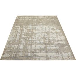 LUXOR living Teppich &raquo;Panama, Made in Belgium&laquo; rechteckig 5 mm H&ouml;he Flachgewebe, modernes Design, In- und Outdoor geeignet beige Polyester, 