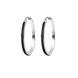 Elli Earrings 'Emaille' female Black, Silver size One Size