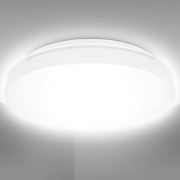 B.K.LICHT LED Deckenleuchte &raquo;BK_DB1295 LED Bad-Deckenleuchte, IP44, 10W, 4.000K neutralwei&szlig;es Licht&laquo; LED-Modul 1 Stk. Neutralwei&szlig; Spritzwasserschutz, Badlampe, 