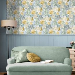 Laura Ashley Vliestapete &raquo;BERNWOOD&laquo; floral glatt Design Tapeten Vlies