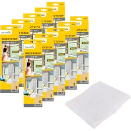 Schellenberg Fliegengitter-Gewebe &raquo;Maxi f&uuml;r gro&szlig;e Fenster&laquo; Packung, 10 Stk. tlg. Insektenschutz und M&uuml;ckenschutz, 150 x 300 cm, anthrazit und wei&szlig; 