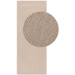 Hanse Home Wollteppich &raquo;Eleni&laquo; rechteckig 18 mm H&ouml;he Handgetuftet, Wolle, Natur, Wohnzimmer, Schlafzimmer, Skandi, Hygge beige Wolle