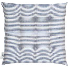 Tom Tailor HOME Stuhlkissen &raquo;Fresh Stripe&laquo; mit modernem Nadelstreifendessin blau Polyester